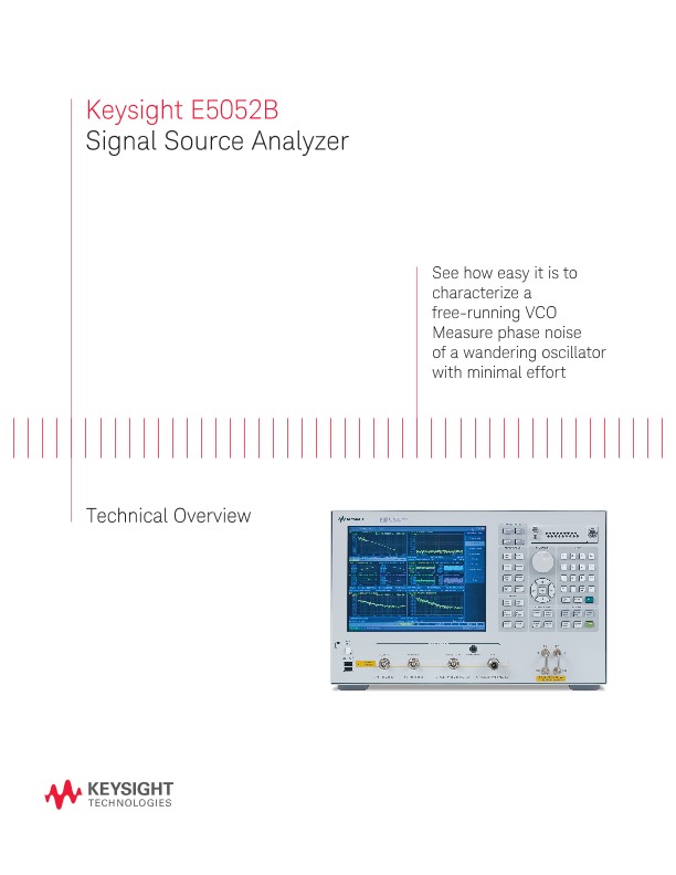E5052B Signal Source Analyzer PDF Asset Page | Keysight